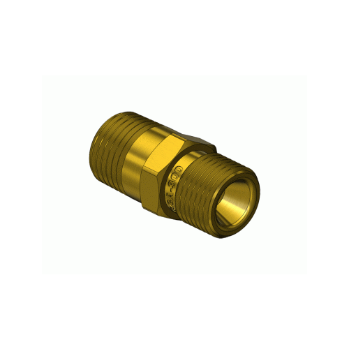 CGA-300 Outlet Adapter to Male 1/2" NPT, 250 PSIG - Hose Manufacturing